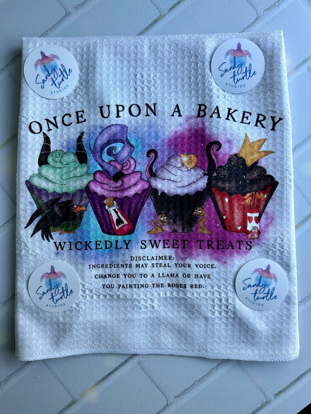 Once Upon a Time Bakery Villain Kitchen Dish Microfiber Waffle - Etsy