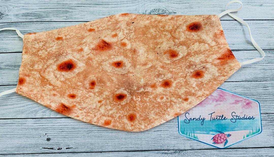 Tortilla Inspired Adult Cloth Mask Cover Filter Optional. Great for ...