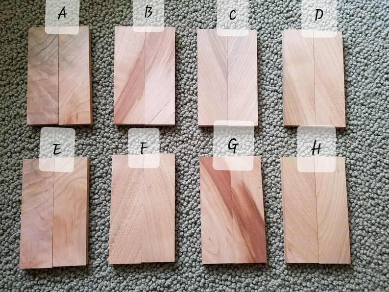 Grain Matched Cherry Wood Knife Scales 3/8 X 1 - Etsy