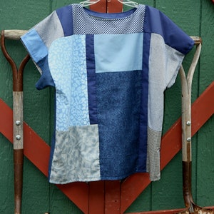 Patchwork Tunic Top, Summer Tunic Top, Cotton Tunic - Etsy