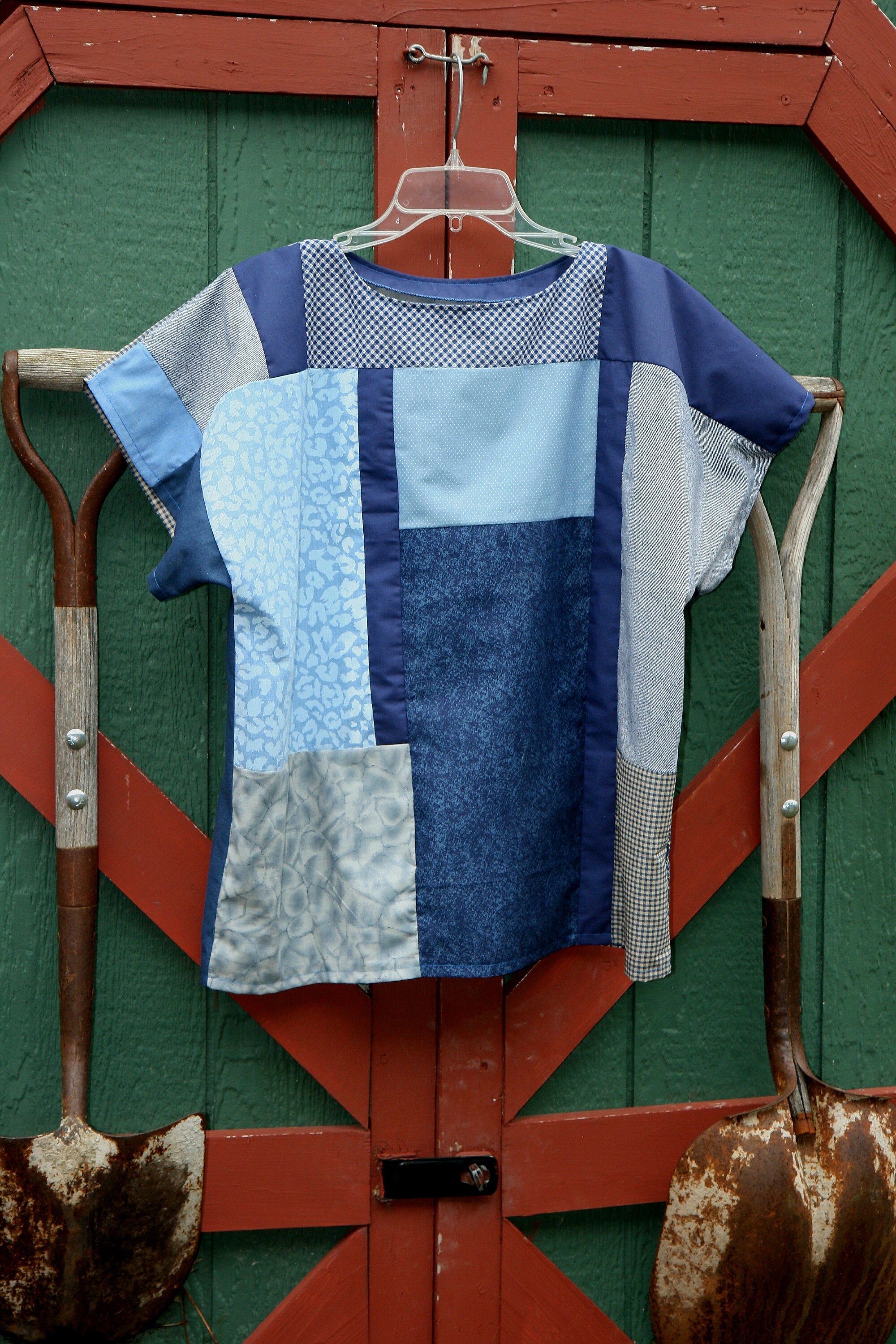 Patchwork Tunic Top, Summer Tunic Top, Cotton Tunic - Etsy