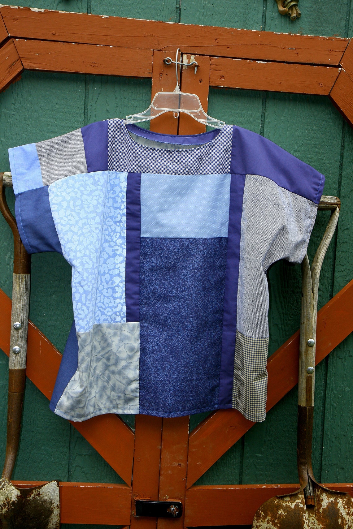 Patchwork Tunic Top, Summer Tunic Top, Cotton Tunic - Etsy