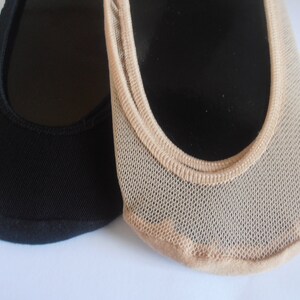 Pale Beige Net See Through Cotton Socks-heels Socks-peep Low Cut Socks ...