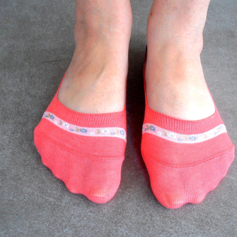 Red Heel Socks - Etsy