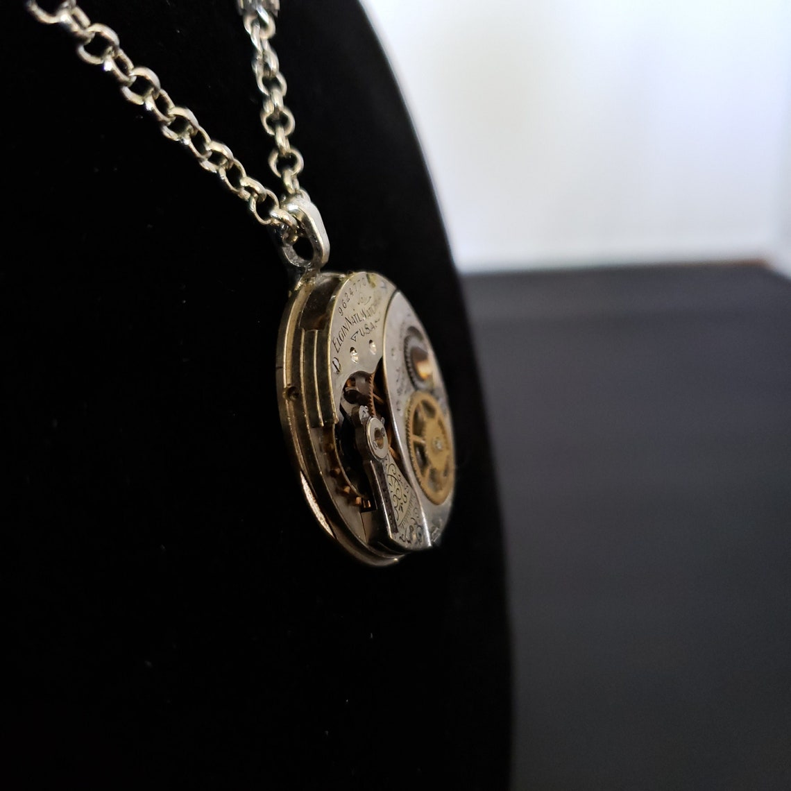 Steampunk Clock Pendant Necklace - Etsy