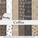 Coffee Digital Paper Digital Paper Patterns for Card Making - Etsy