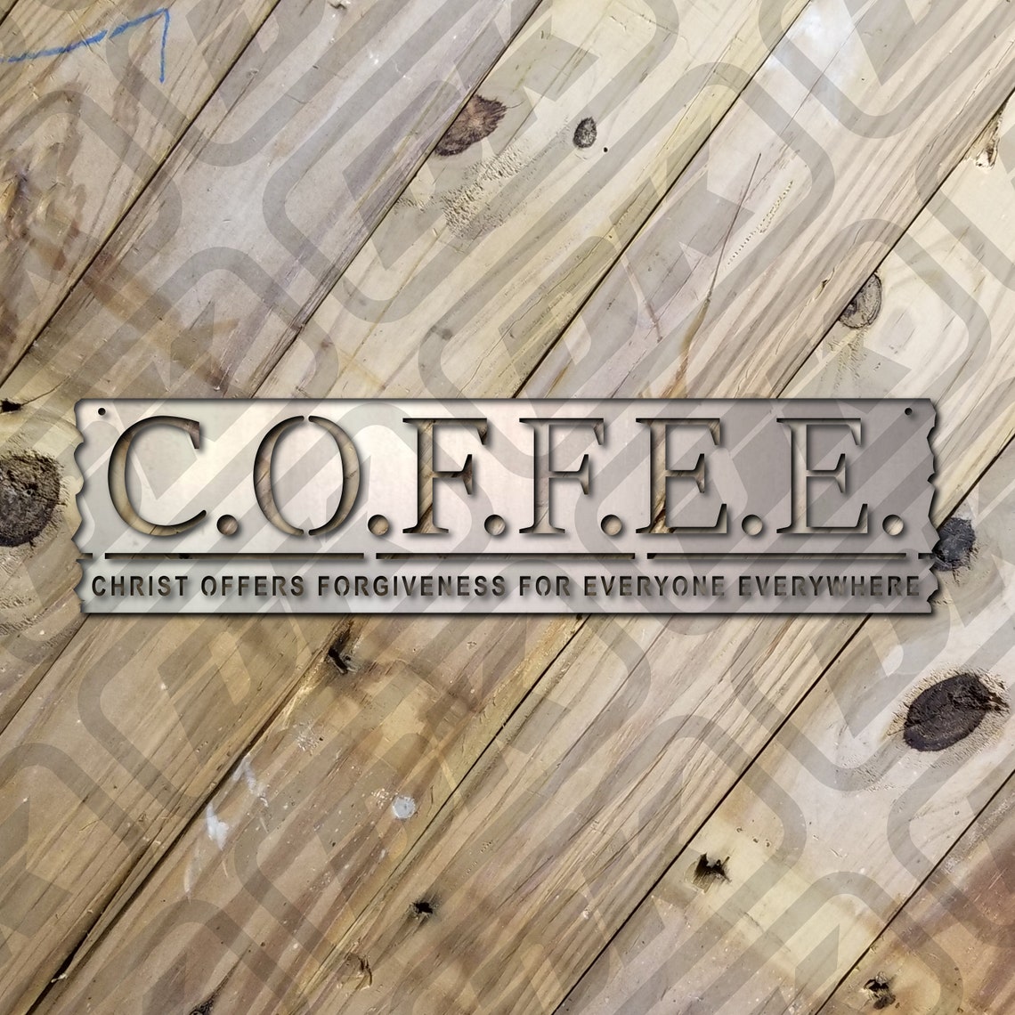 COFFEE Metal Sign Christain Wall Decor / Christian Wall Sign/ Christian ...