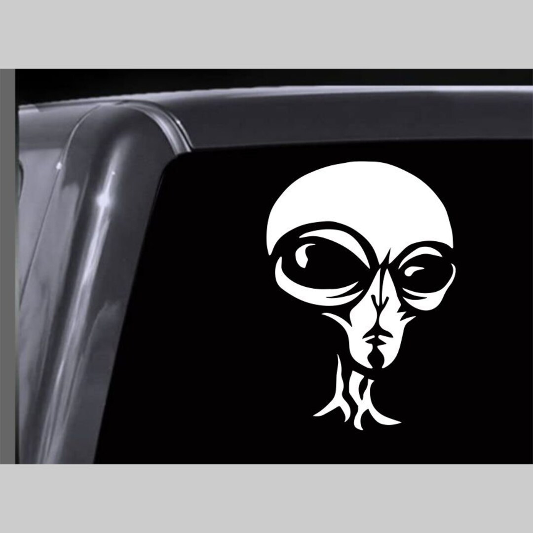 SPACE ALIEN Vinyl Decal Car, Truck, Window, Wall, Mirror, Bumper ...