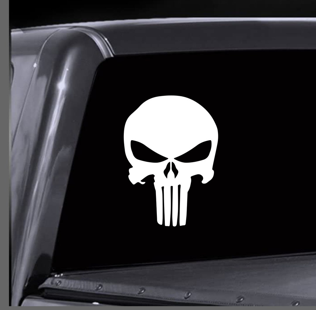 PUNISHER Vinyl Decal Car, Truck, Window, Wall, Mirror, Bumper, Laptop ...