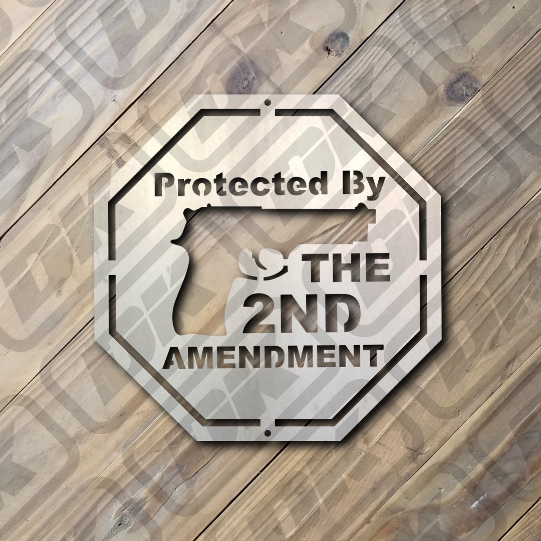 2nd Amendment Metal Sign Security Sign, Protection Sign, Wall Art ...