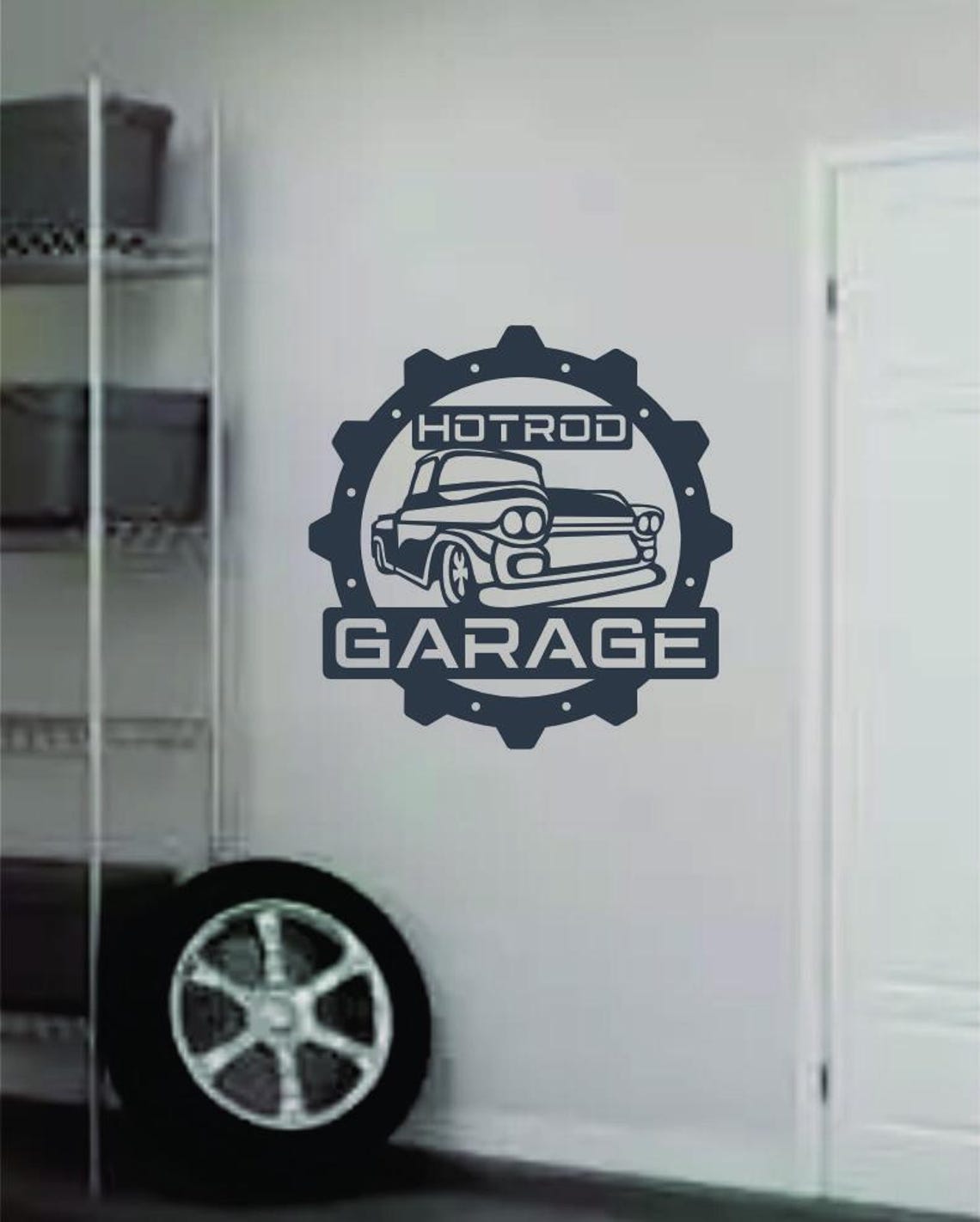 HOT ROD GARAGE ** Metal Sign ** Hot Rod, Rat Rod, Racecar, Wall Decor ...