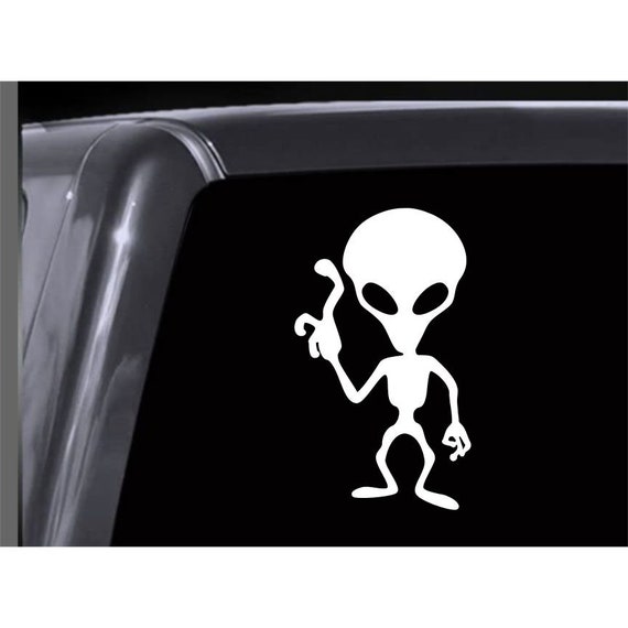 ALIEN Vinyl Decal Car Truck Window Wall Mirror Bumper | Etsy