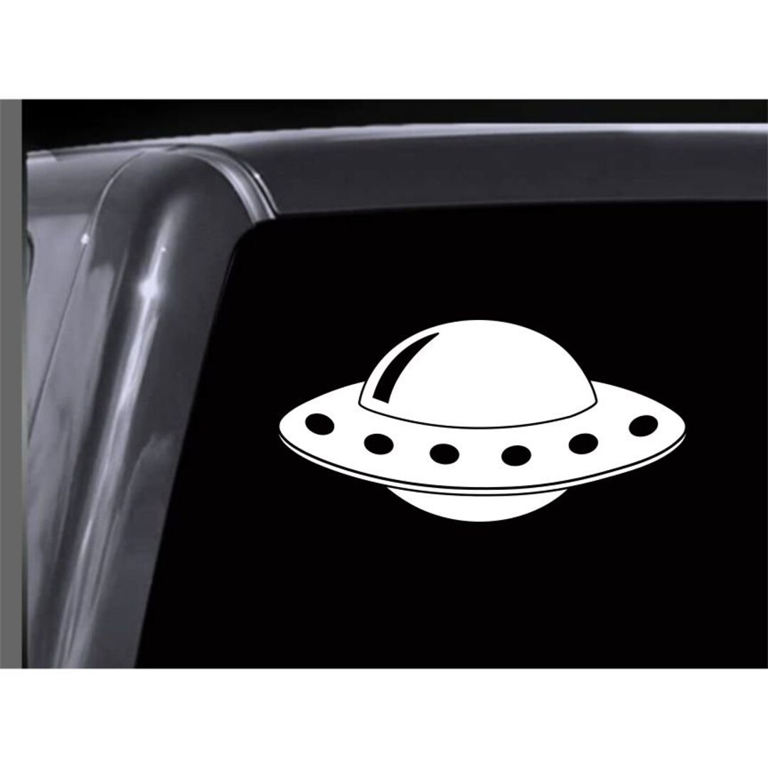 ALIEN SPACESHIP Vinyl Decal Car, Truck, Window, Wall, Mirror, Bumper ...