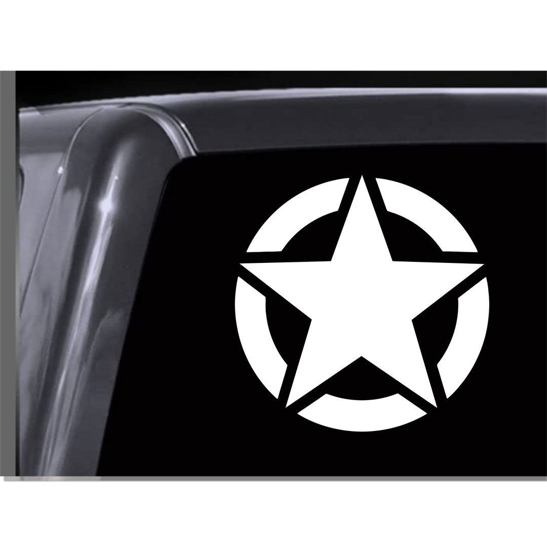 ARMY MILITARY STAR Vinyl Decal Car, Truck, Window, Wall, Mirror, Bumper ...