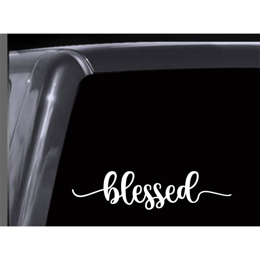 BLESSED Vinyl Decal. Car Window Sticker - Etsy