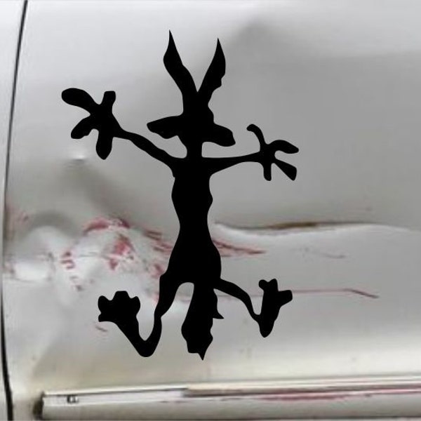 Wile E Coyote Car Decal - Etsy