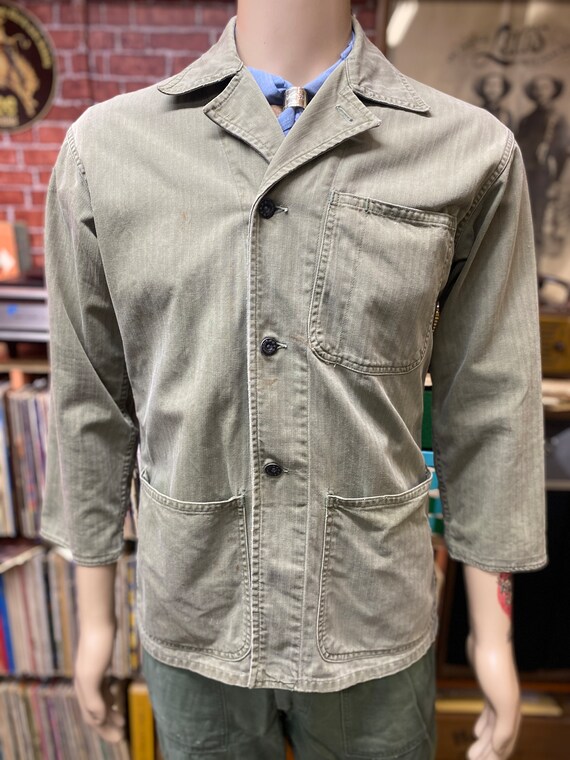 WWII P-41 HBT 13 stars buttons fatigue utility combat… - Gem