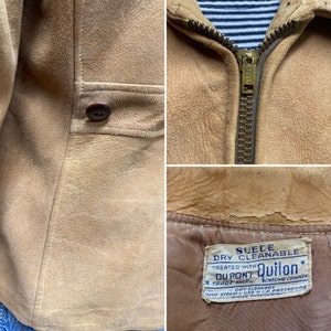 60's Dupont Quilon Brown Suede Leather Sport Jacket Size Medium. - Etsy