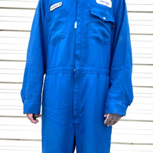 90's Workrite Blue Work Coveralls Outfit Long Sleeve Utility Garage ...