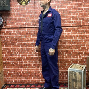 GMC Blue Work Coveralls Outfit Long Sleeve Utility Garage Mechanic Farm ...