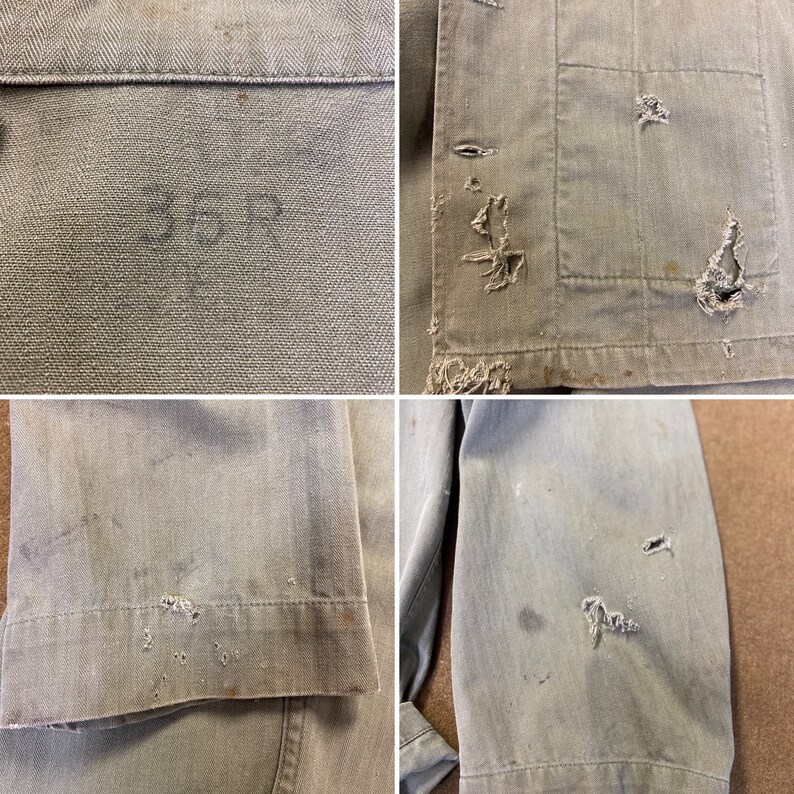 WWII HBT 13 Stars Buttons US Army Fatigue Utility Combat Shirt - Etsy