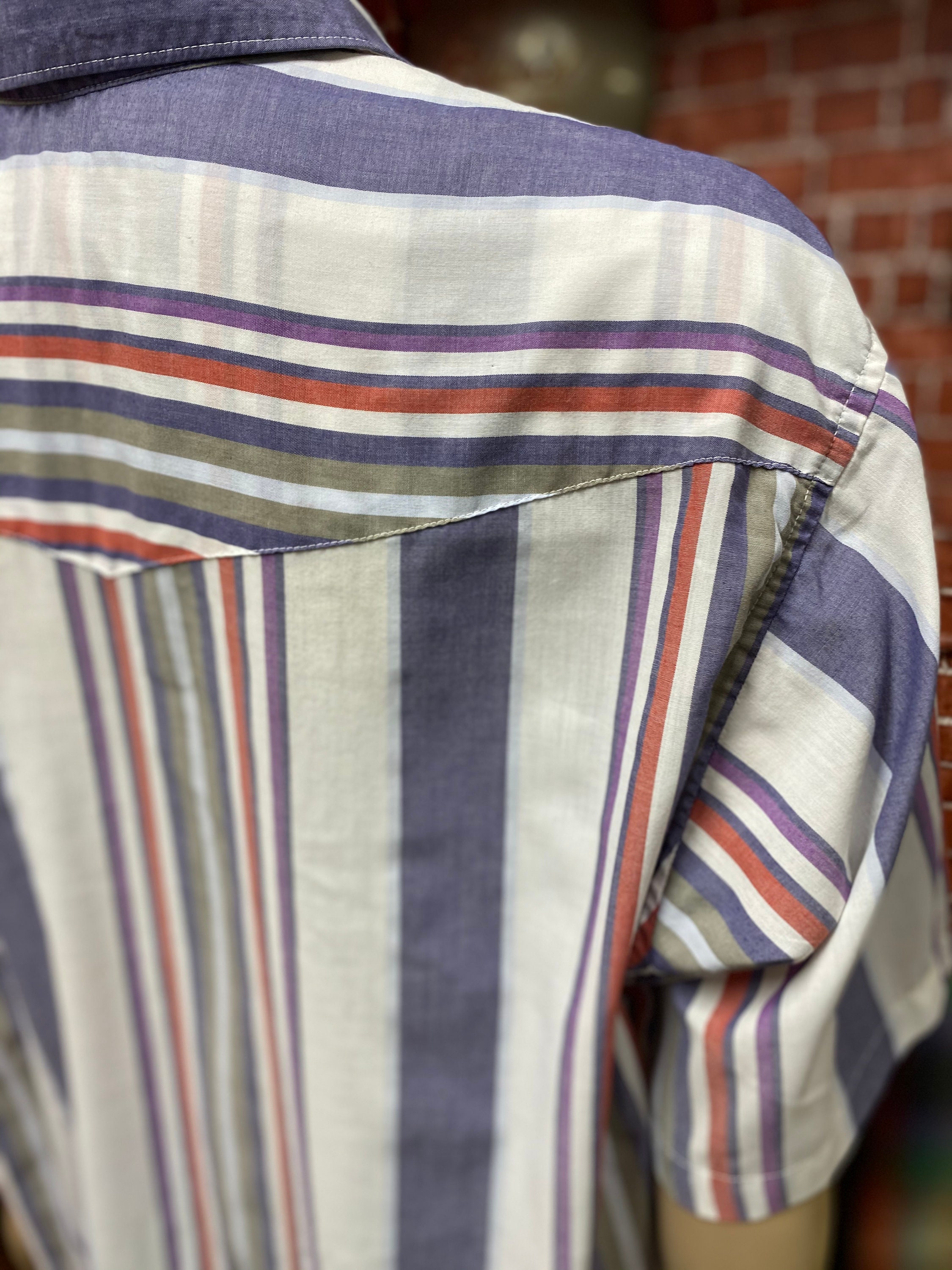 Wrangler western cowboy cut rodeo fair ranch shirt short | Etsy