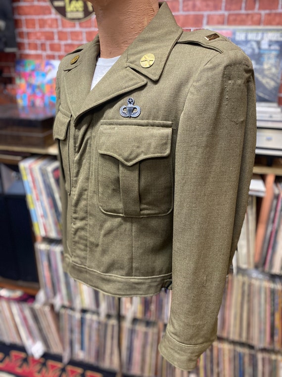 50's US Army Ike battledress uniform wool jacket size… - Gem
