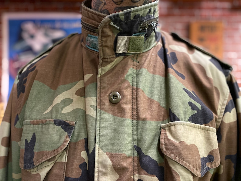 80's/90's M-65 Field Cold Weather Jacket Camouflage Fatigue Utility ...