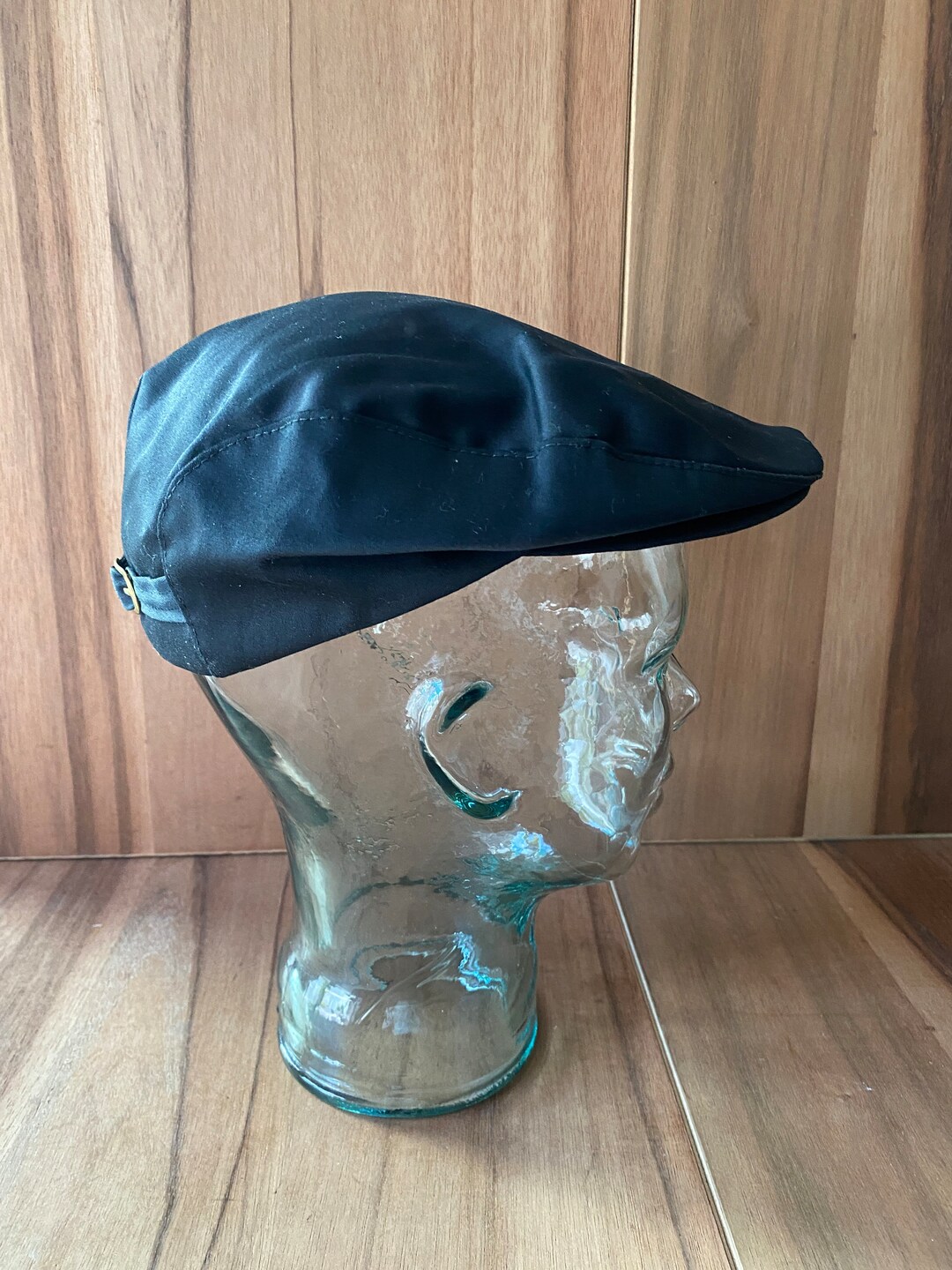 Vtg 60's Empire State Caps New York Black Ivy Cap Flat Hat Size Large 6 ...