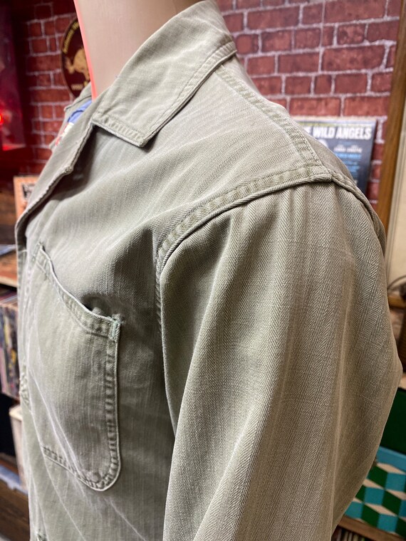 WWII P-41 HBT 13 stars buttons fatigue utility combat… - Gem