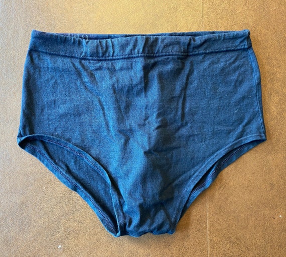 60's 70's USN blue trunks swim cotton pants size 32 m… - Gem