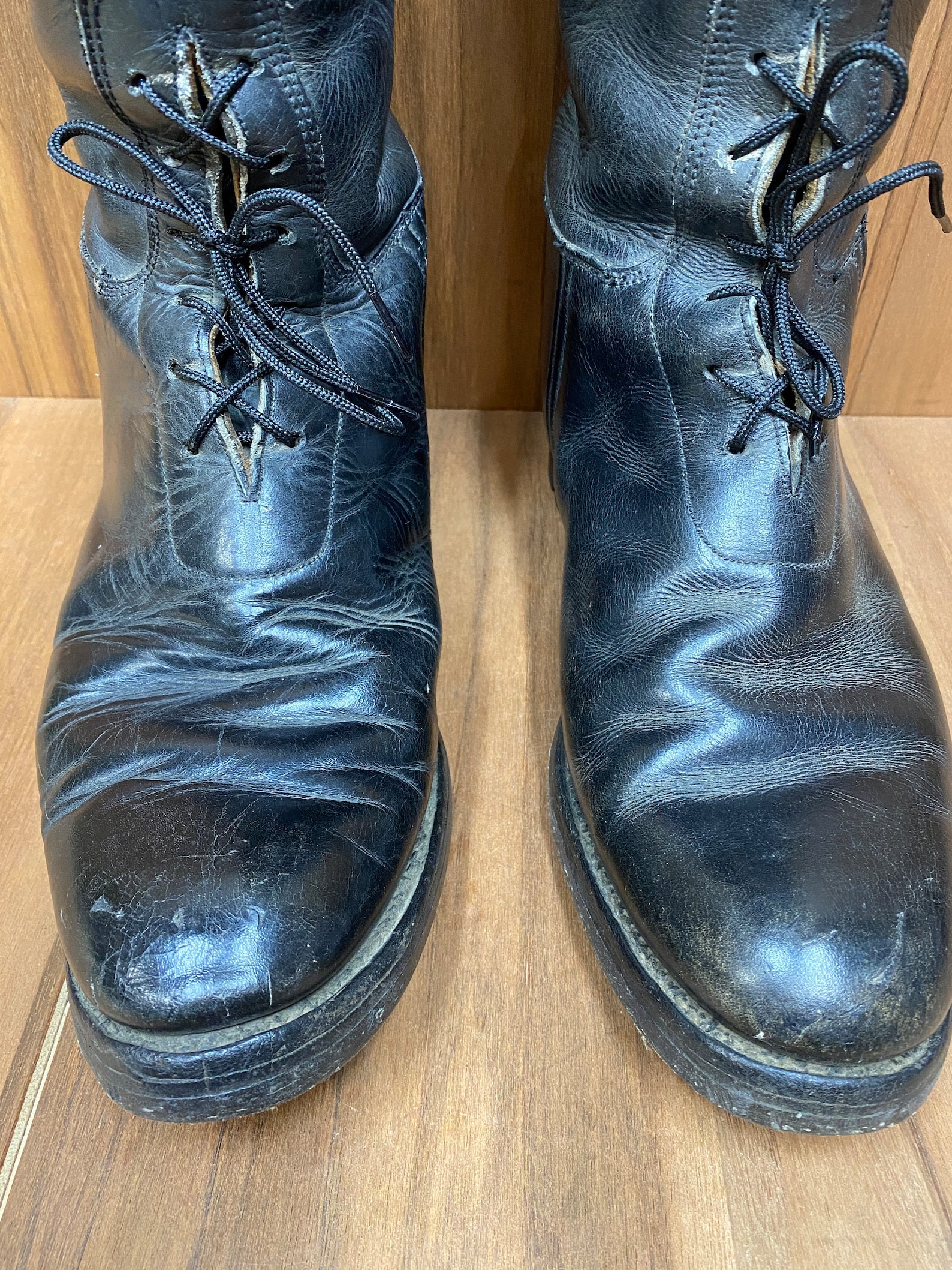 Vtg GT Hawkins Motorcycle Riding Equestrian State Trooper Tall Black ...