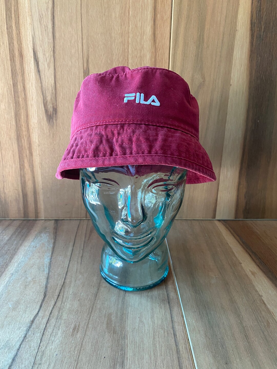 90's Fila Burgundy Bucket Fashion Streetwear Hat Size S/M. - Etsy