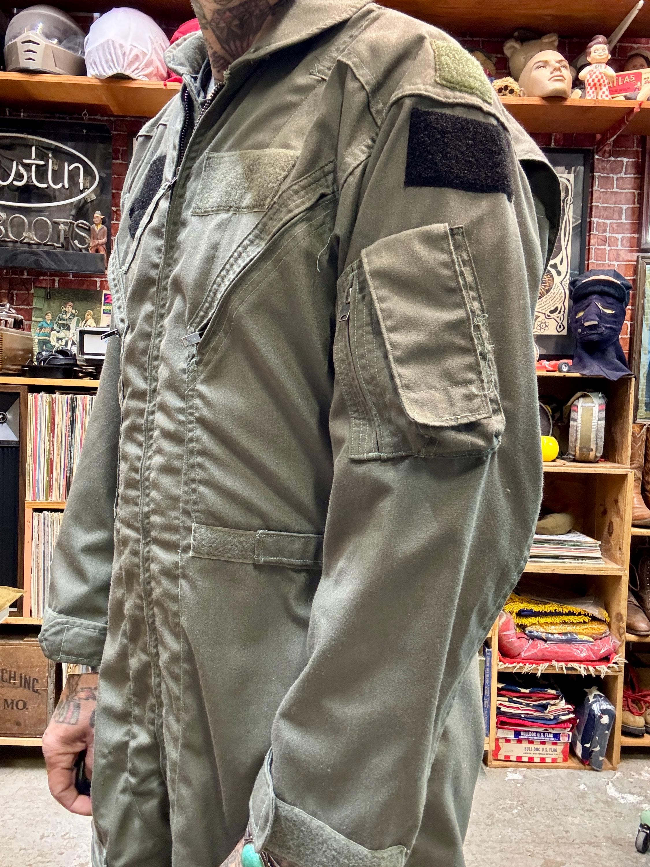 CWU-27/P Sage Green Utility Mechanic Flyers Summer Coveralls Jump Suit ...