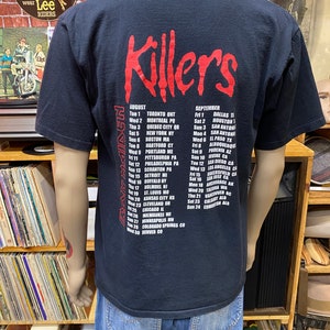 1997 Iron Maiden Killers Tour Double Graphic Print Tour Concert Black T-shirt Size Large. - Etsy