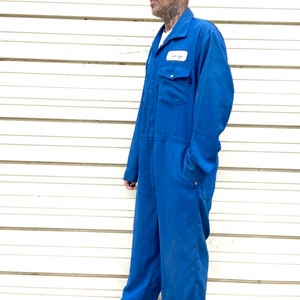 90's Workrite Blue Work Coveralls Outfit Long Sleeve Utility Garage ...