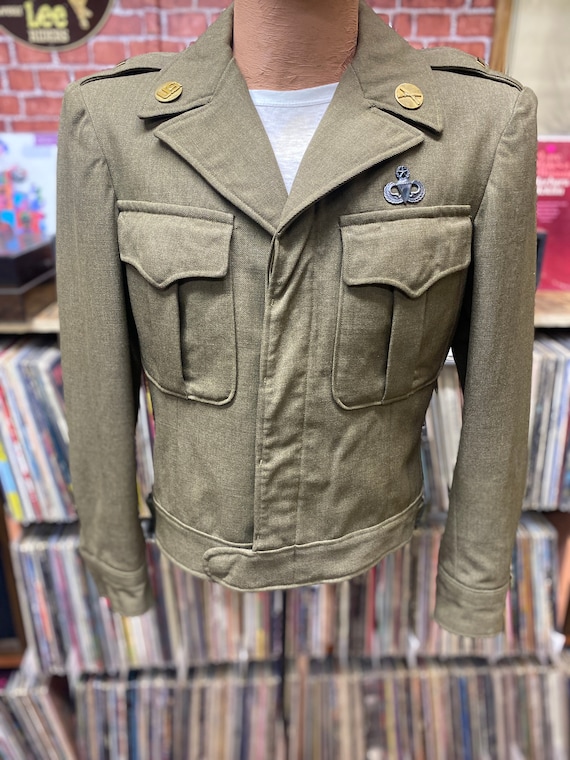 50's US Army Ike battledress uniform wool jacket size… - Gem