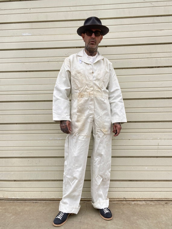 Deadstock 70's Atlas Uniforms Chicago Illinois white … - Gem