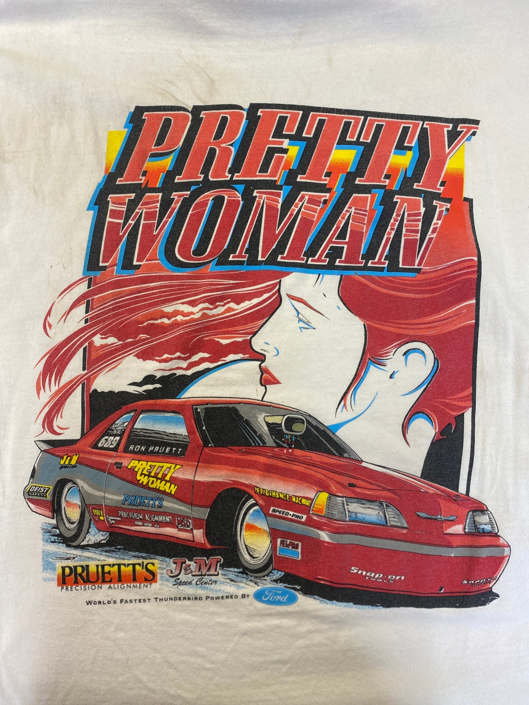 Pretty Woman Ron Pruett Land Speed Record White T-shirt Size XL. - Etsy