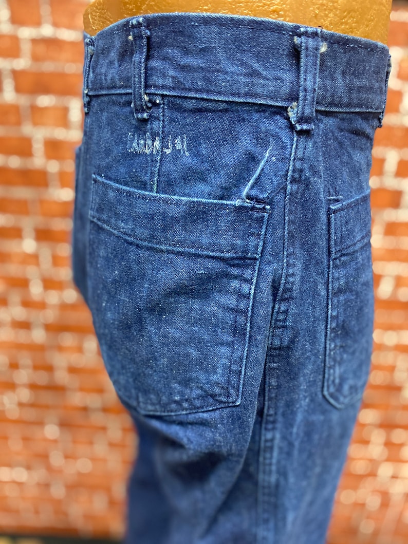 US Navy Men's Denim Type-ii Dungarees Stencil High Rise | Etsy