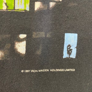 1997 Iron Maiden Killers Tour Double Graphic Print Tour Concert Black T-shirt Size Large. - Etsy