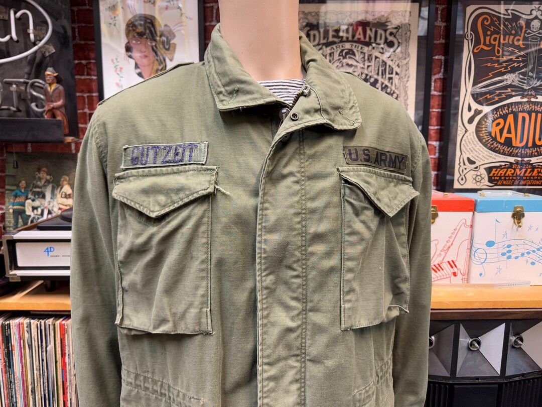 60's 70's M-65 U.S. Army Field Jacket Cold Weather Fatigue Utility ...