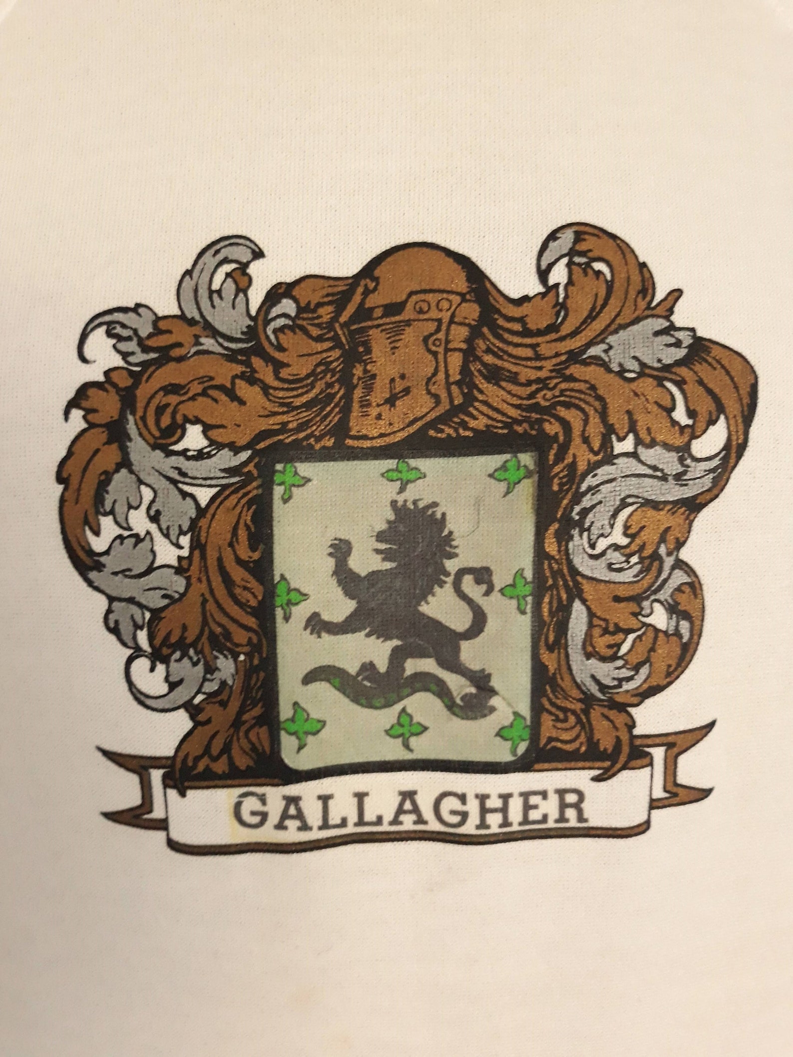 80's Gallagher Family Crest Unisex White Soft Sweatshirt - Etsy