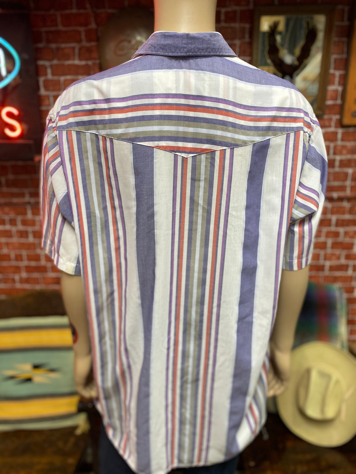 Wrangler western cowboy cut rodeo fair ranch shirt short | Etsy