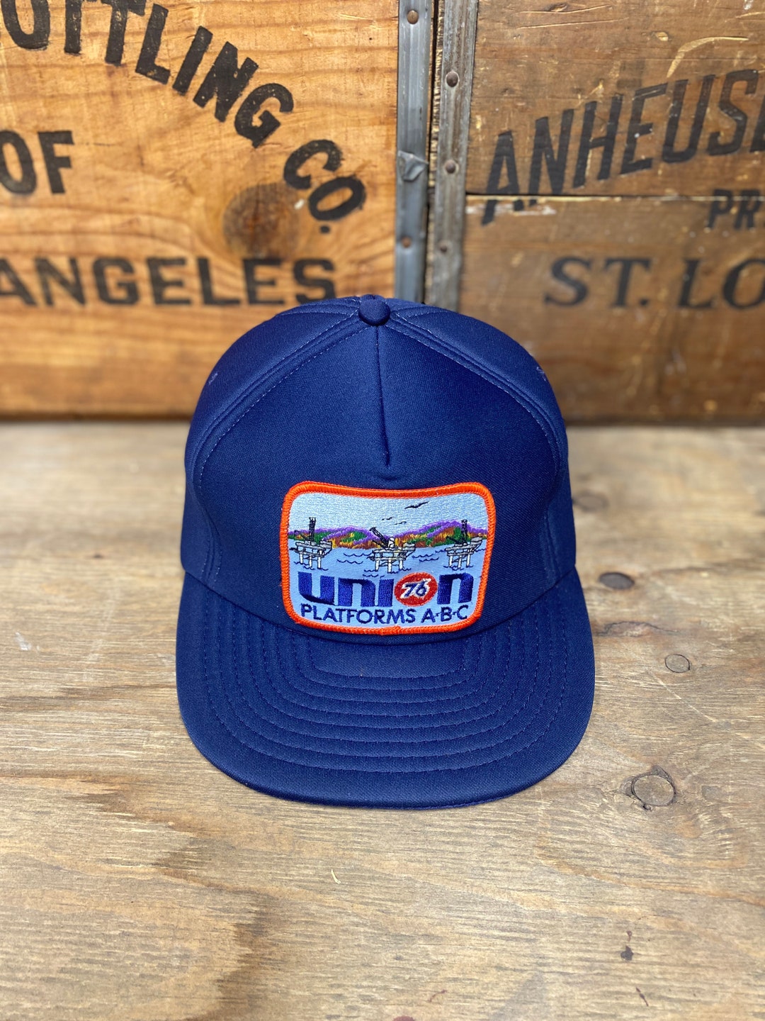 Union 76 Platforms A-B-C Blue Trucker One Size Fits Hat - Etsy