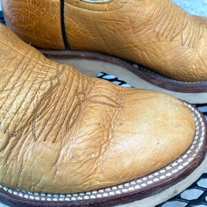 Gordy's Cowboy Rancher Farmer Engineer Two Tone Leather Boots Size 5 1/ ...