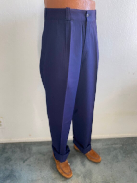 31x37 Unitog Permanent Press New Old Stock blue slack… - Gem