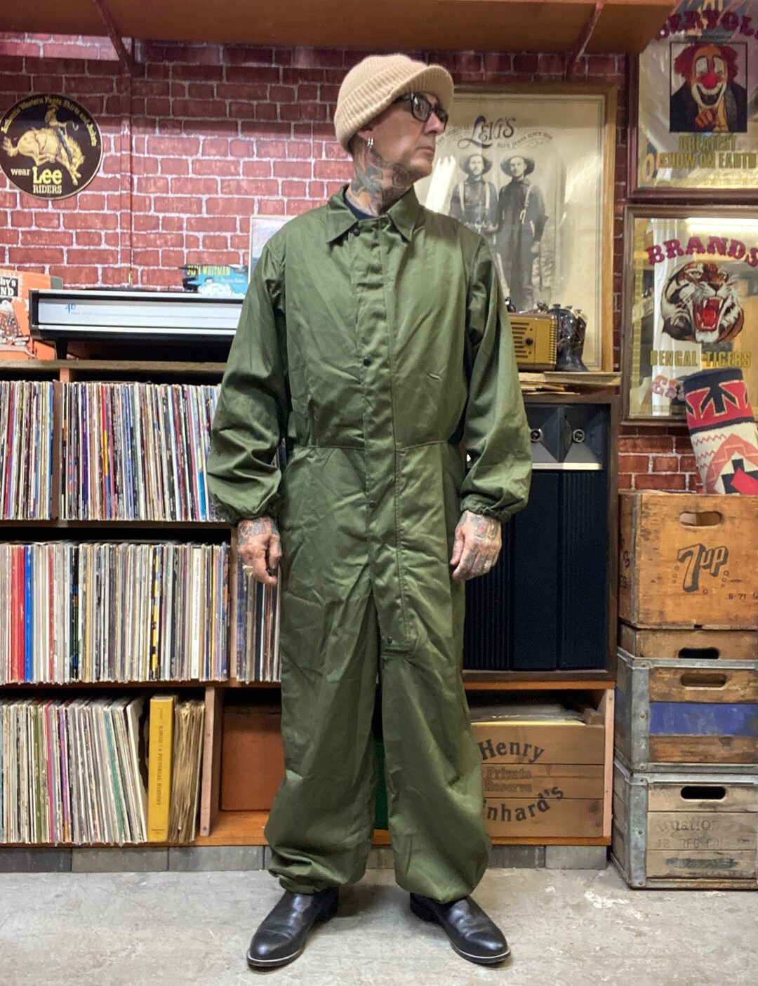 U.S. Army Mechanic Cold Weather Olive Green Coveralls Utility Long ...