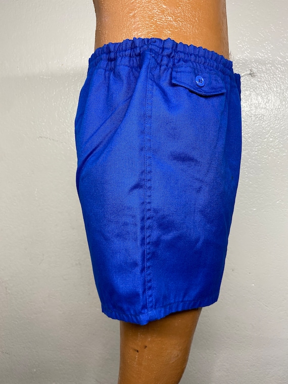 80's USN blue electric swim trunks size Large 36-38. - Gem