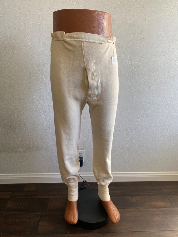 50s Vintage Military Winter drawers Army Long Johns m… - Gem